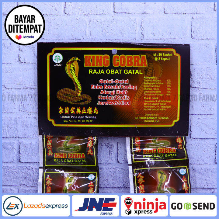 KING COBRA JAMU ALERGI GATAL & EKSIM ASLI ORIGINAL | 1 RENCENG ISI 20PCS | Lazada Indonesia
