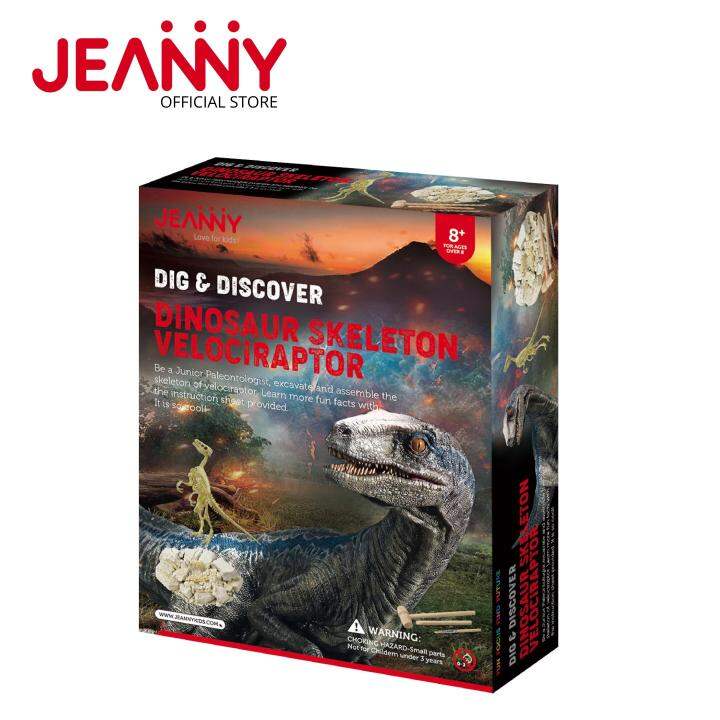 Dig and Discover Dinosaur Skeleton Velociraptor by Jeanny | Lazada PH