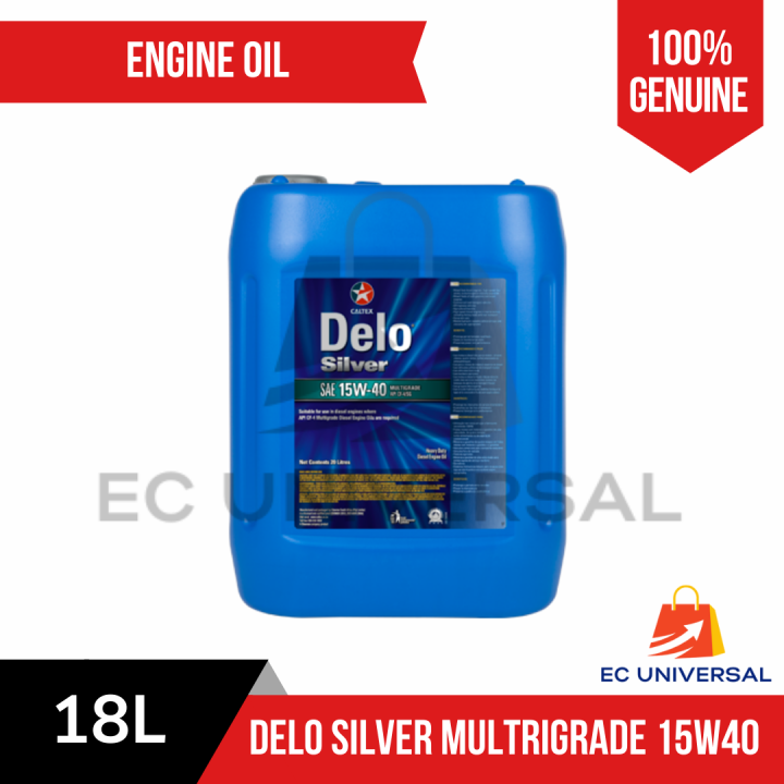 Caltex Diesel Engine Oil Delo Silver 15W40 MG Multigrade(18L) Liters ...