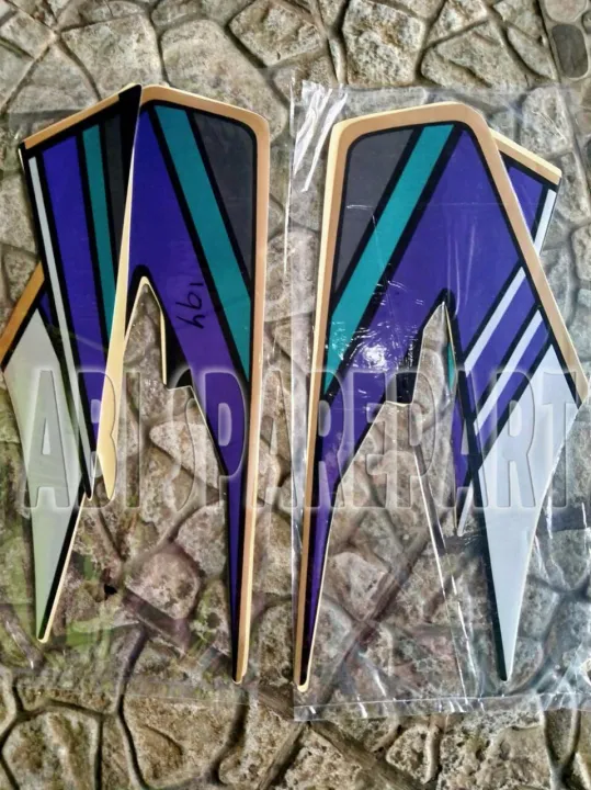 STRIPING YAMAHA RX KING 1994 WARNA HITAM CORAK UNGU | Lazada Indonesia