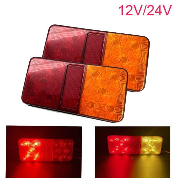 12V 24V Trunk Led Rear Light Directional Indicator Stop Lamp Brightness ...