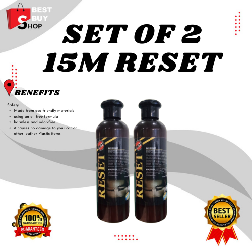 SET OF 2 RESET 15M RESTORE FADED AND RENEW PLASTIC, RUBBER, VINYL ...