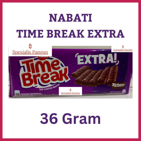 NABATI RICHOCO TIME BREAK EXTRA 36 Gram WAFER COKLAT COATED GROSIR ...