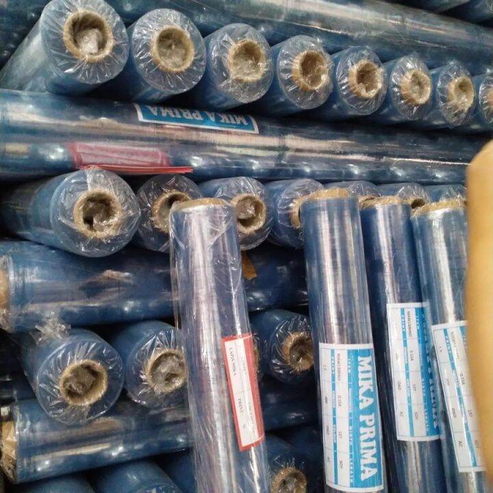 plastik mika bening lentur roll panjang 35m Lebar 1,37m Tebal 0.12mm | Lazada Indonesia