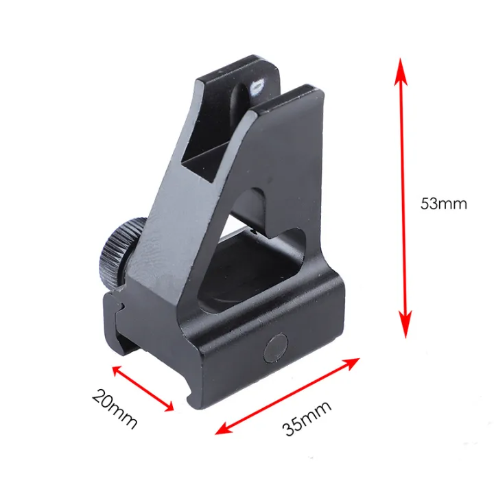 Tactical AR15 A2 Front Iron Sight Detachable Battle Sights Muzzle ...