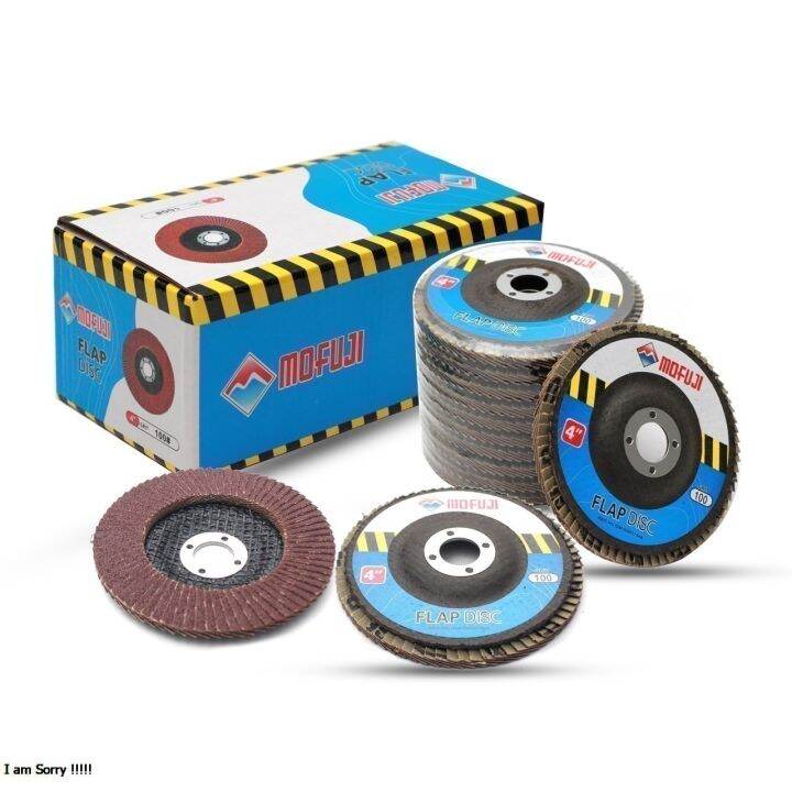 ISI 20 PCS grit 100 Mata Gerinda Amplas Susun 4 Inch FLAP DISC TEBAL ...