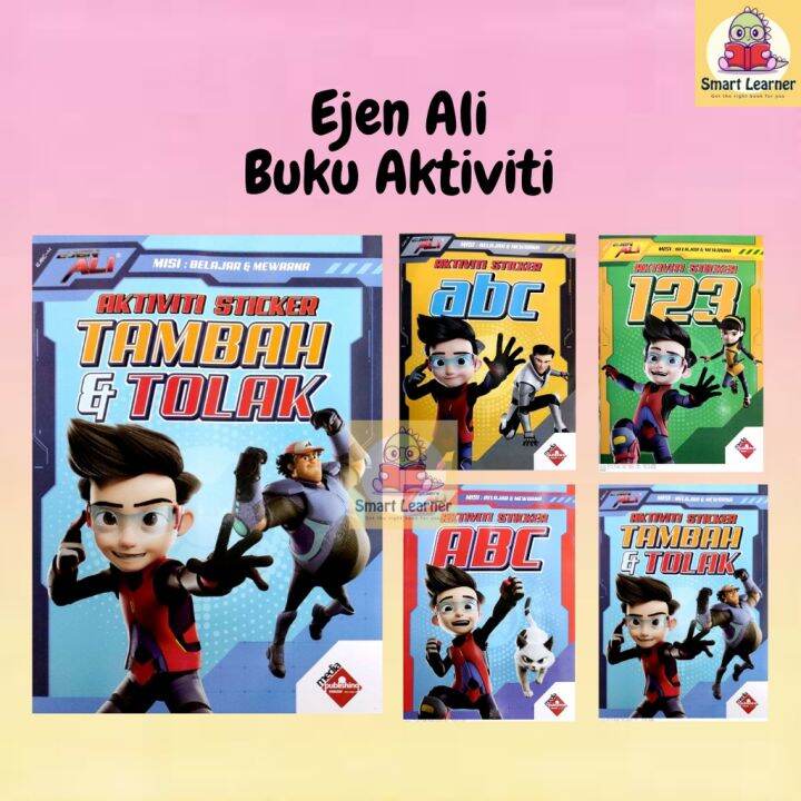 [SB] Ejen Ali Aktiviti Sticker Tambah & Tolak / abc / ABC / 123 Buku ...