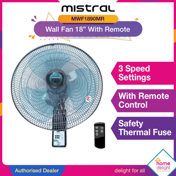 Mistral Wall Fan 16 Inch / 18 Inch ( MWF16D2 / MWF16R / MWF1882 ...