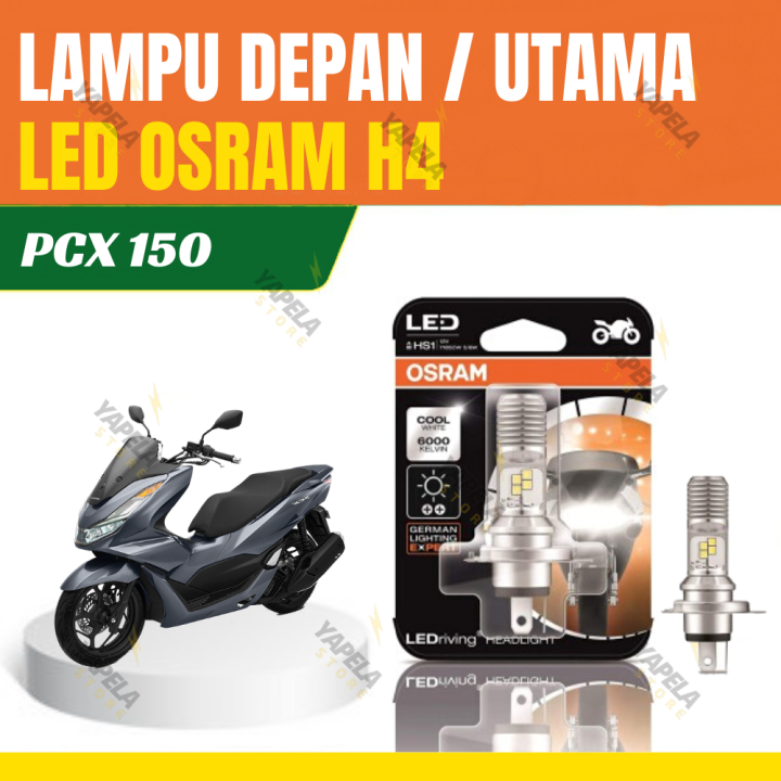 lampu depan led motor pcx 150 H4 kaki 3 original osram | Lazada Indonesia