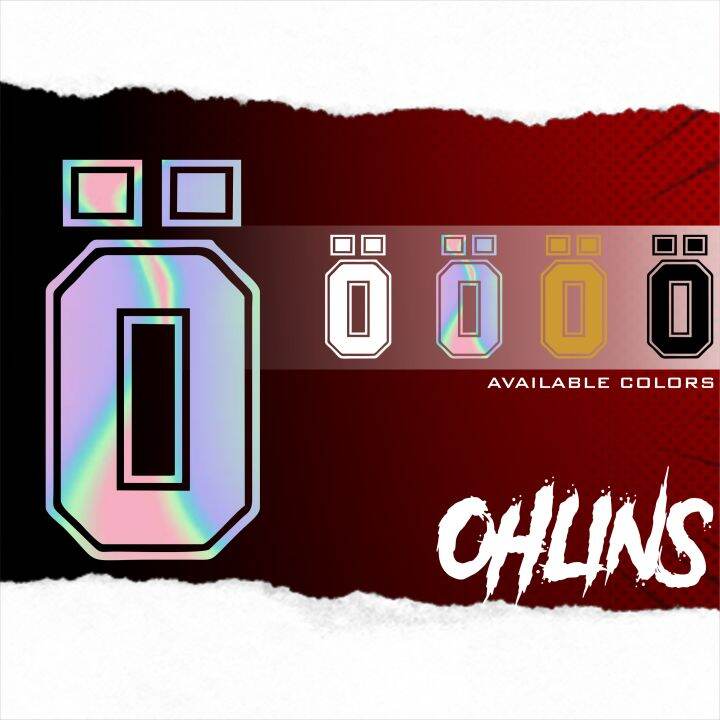 OHLINS decal cutout sticker for car/motorcycle and helmet | Lazada PH