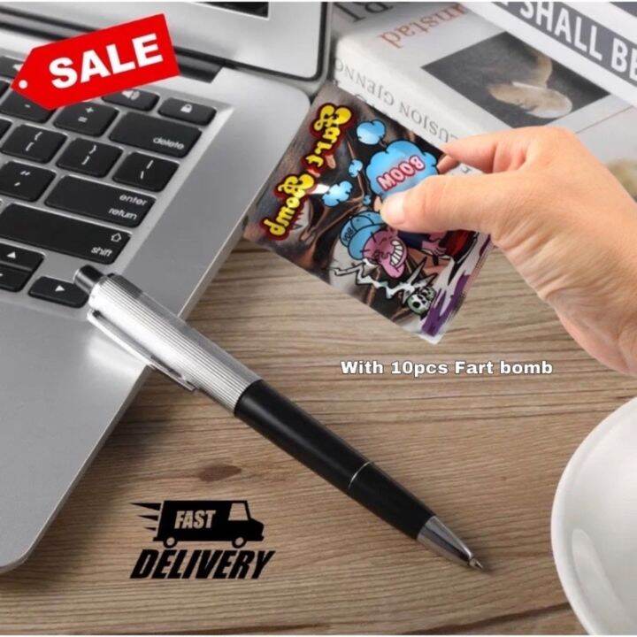 SET Electric shock pen with 10pcs fart bomb | Lazada PH