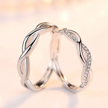 Unisilver Couple Rings Infinity