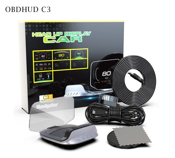 OBDHUD C3 Plus Auto Projector Hud Navigation GPS Obd2 Eobd Speedometer ... OBDHUD C3 Plus Auto Projector Hud Navigation GPS Obd2 Eobd Speedometer ...