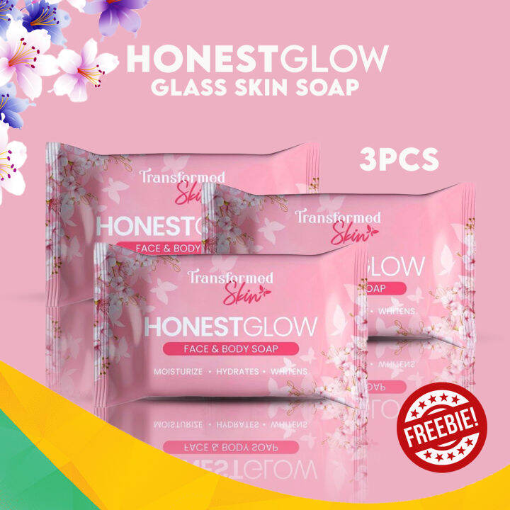 Honest Glow (WITH FREEBIES) Glass Skin Soap for Face and Body | Lazada PH