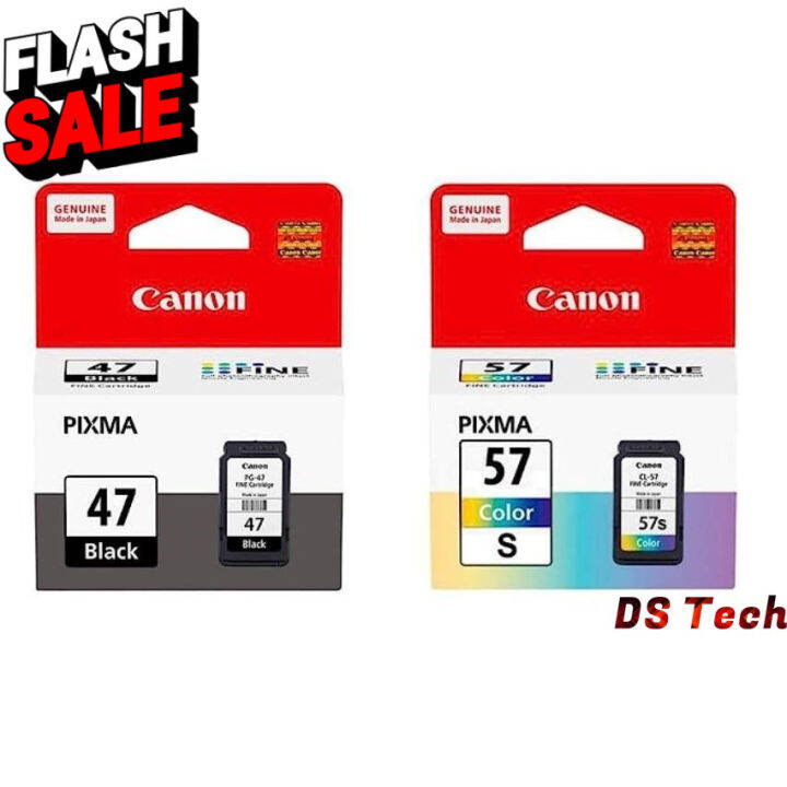 Canon PG-47 BLACK / CANON CL-57 COLOR / CANON CL-57s COLOR Original ...