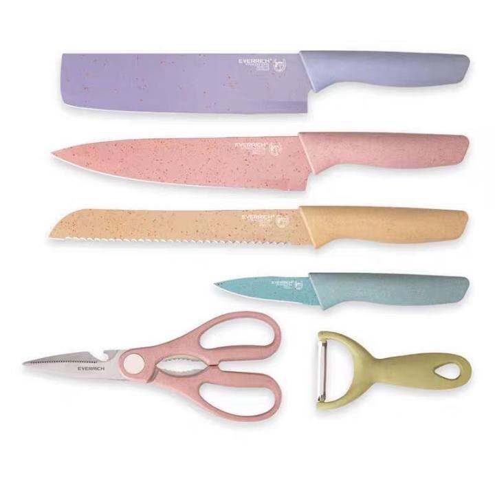 6in1 Pastel Color Knife Set | Lazada PH