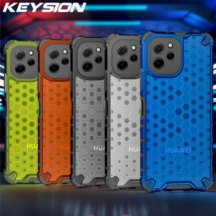KEYSION Shockproof Armor Case for Huawei Nova Y61 Soft Silicone+PC ...