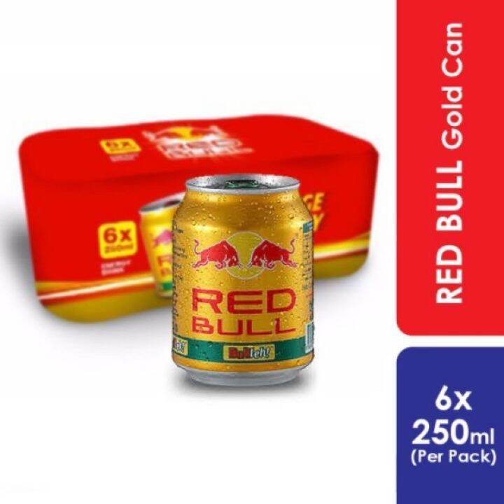 Red Bull Gold Energy Drink Cans (6 tin x 250 ml) / Minuman Tenaga ...