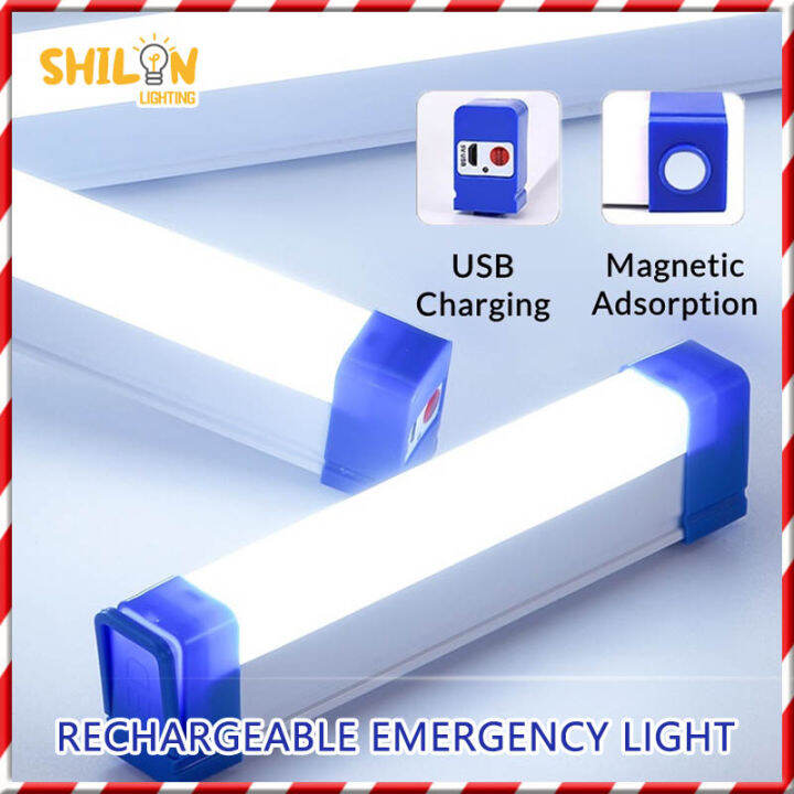 Rechargeable LED Emergency Light tube handheld 40W/ 60W/ 100W Lithium Battery USB charging Light ...
