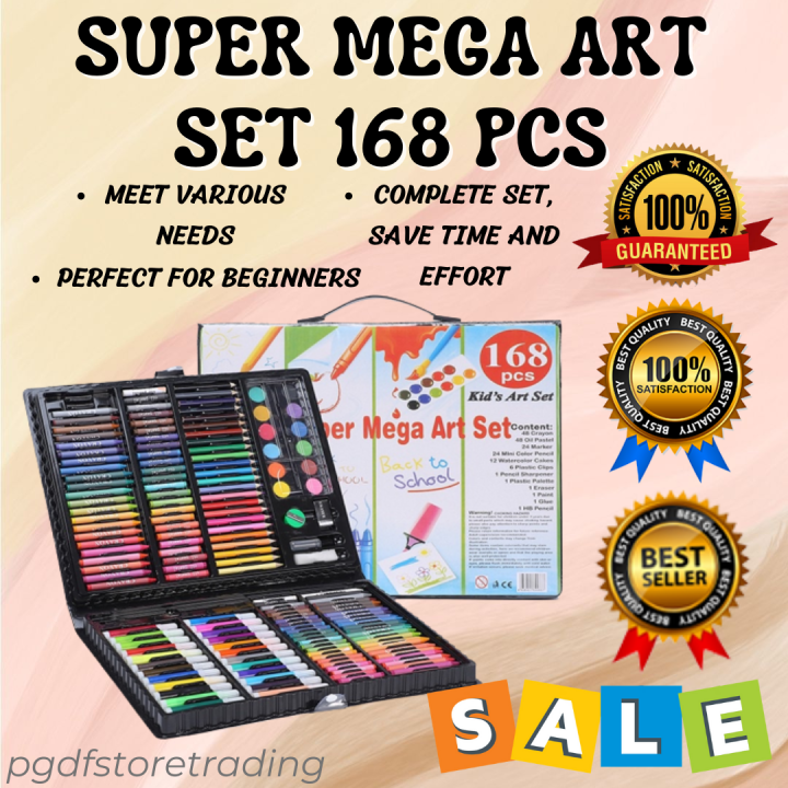 Best Seller SUPER MEGA ART SET 168 PCS | Super Mega Art Set | Super ...