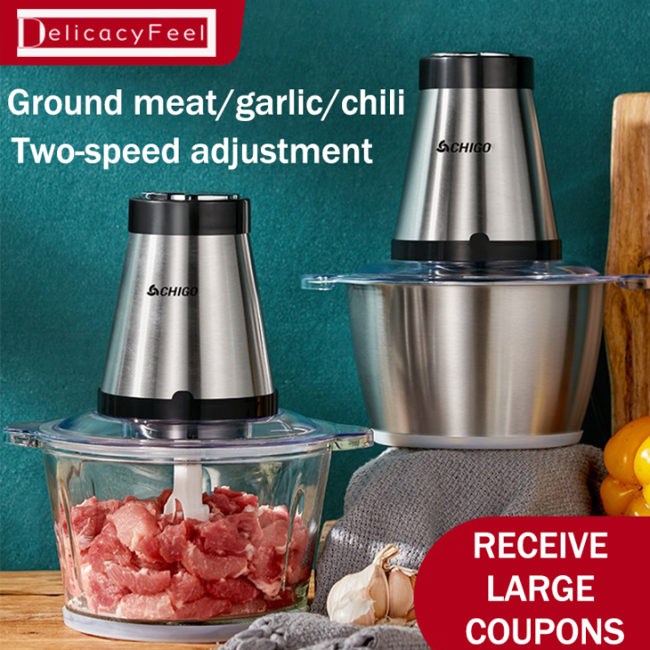 1.8L 300W Electric meat grinder Meat blender, chopper, meat grinder, vegetable grinder, curry ...