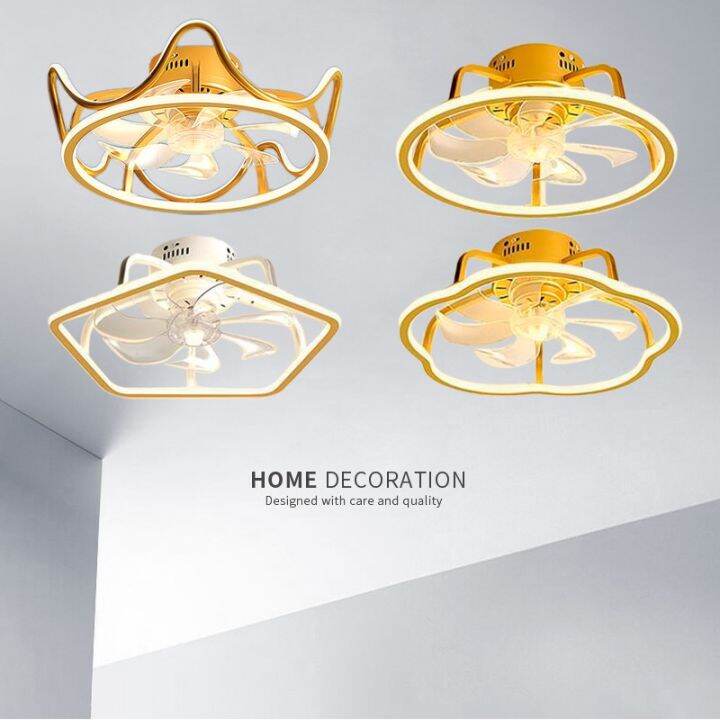 【Manila Stock】2023 Invisible Ceiling Fan With Light Bedroom Ceiling Fan ...
