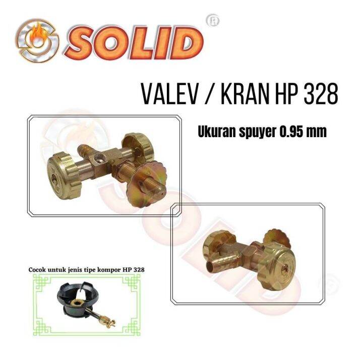 Kran Valev Valve Kompor Gas Tekanan Tinggi HP 328 Manual Biasa SOLID ...