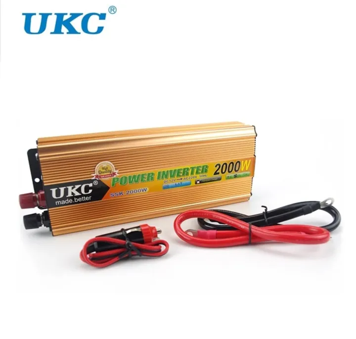 Thaivasion UKC Power Inverter 2000W with Charger 12V DC to 220V AC Output | Lazada.co.th
