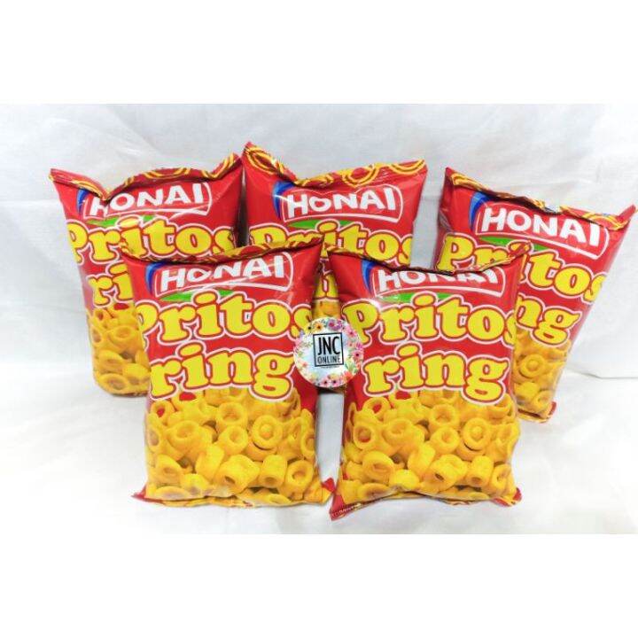5 Packs PRITOS RING BBQ Flavor Golden Crisp Snack Pinoy OG Chichirya | Lazada PH