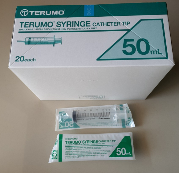 Terumo Syringe 50ml Per Box / 50cc Terumo Per Box / Spuit 50cc Lubang ...