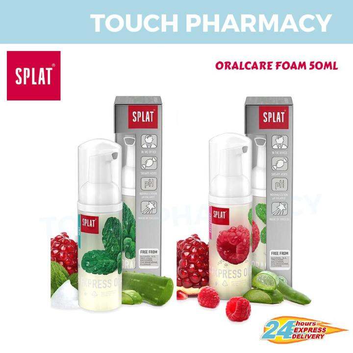 SPLAT Express Oral Care Foam 2 IN 1 - Mint / Raspberry (50ML) | Lazada