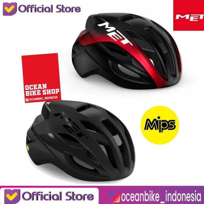 Helm Sepeda Helmet Original Met Rivale Mips Road 2021 New Black