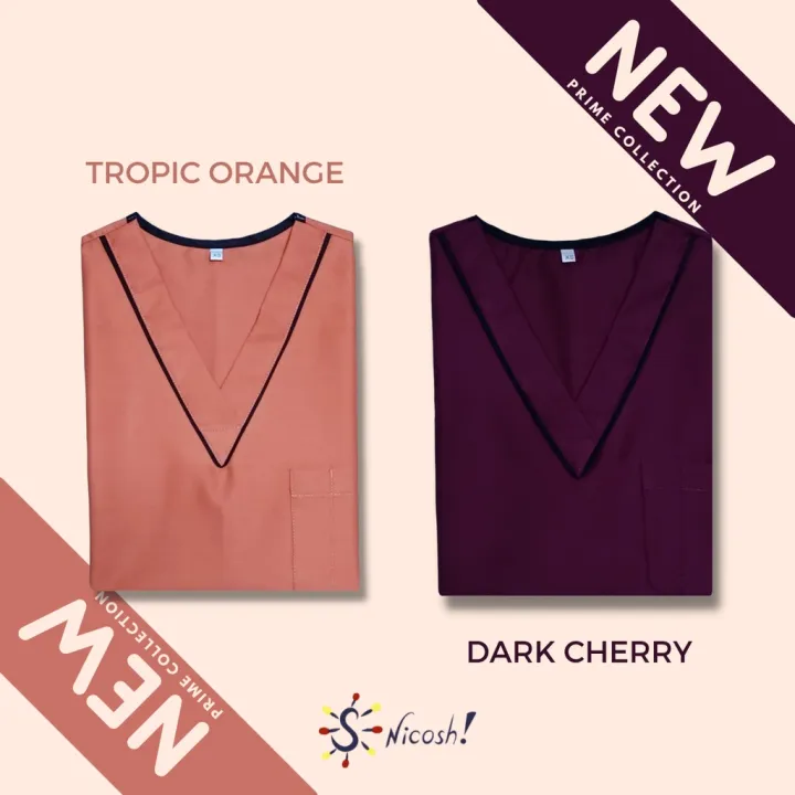 2022 Snicosh Prime Collection | Scrub suit Set with Piping | Lazada PH