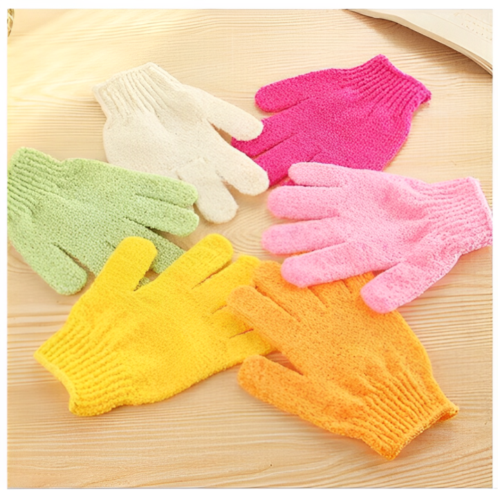 A.J Exfoliating Bath Gloves Five Fingers Clean Bath Gloves | Lazada PH