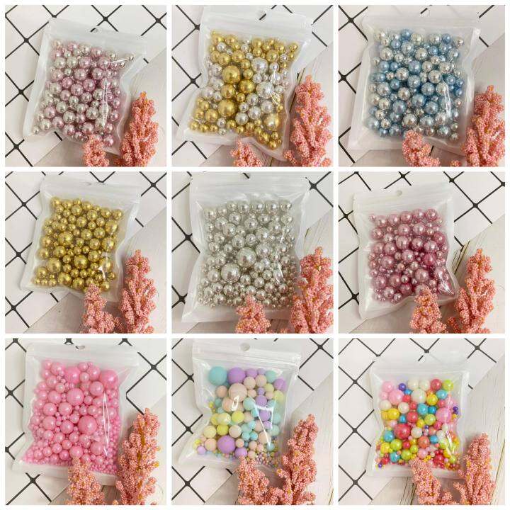 50g ASSORTED SIZE DRAGEES EDIBLE DRAGEES MIX PEARL MIX DRAGEES MIX ...