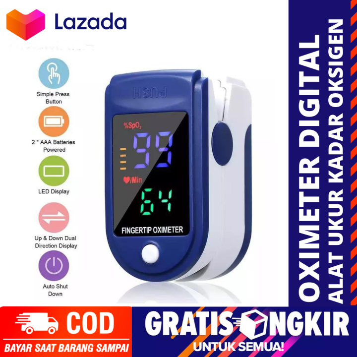 [AWAS BARANG PALSU] Oximeter digital original I Oximeter digital jari ...