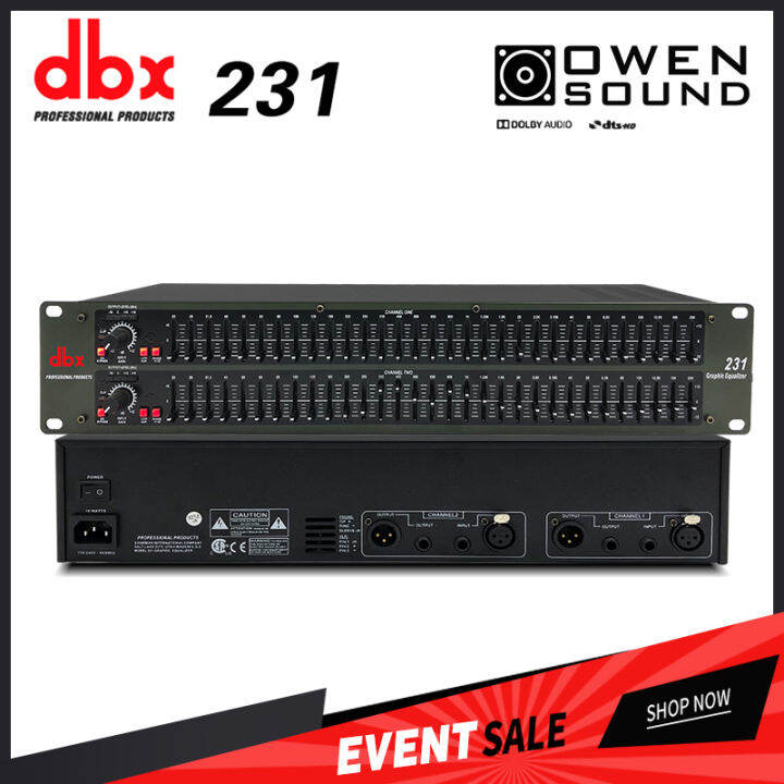DBX EQ 215 131 EQ 231 2 Series Graphic Equalizer DUAL 15 Band Graphic | Lazada PH