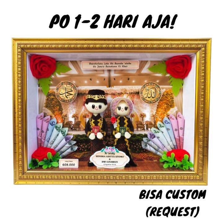 Mahar Hantaran Custom Unik Pengantin Adat Jawa Frame 25x35 Cm ...