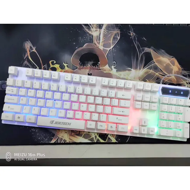 Ar Electronic Jertech K358 Rainbow Barklight Gaming Keyboard Pc Laptop