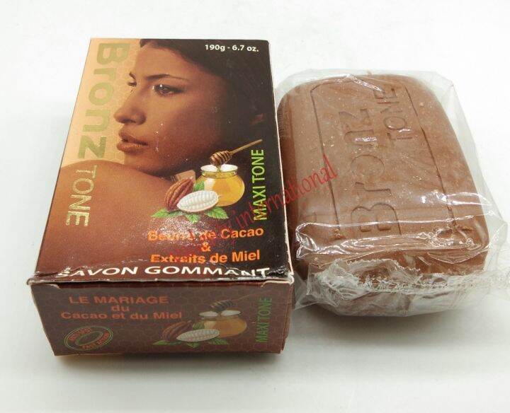Vadesity Bronz Tone cocoa butter exfoliating lightening soap | Lazada.co.th