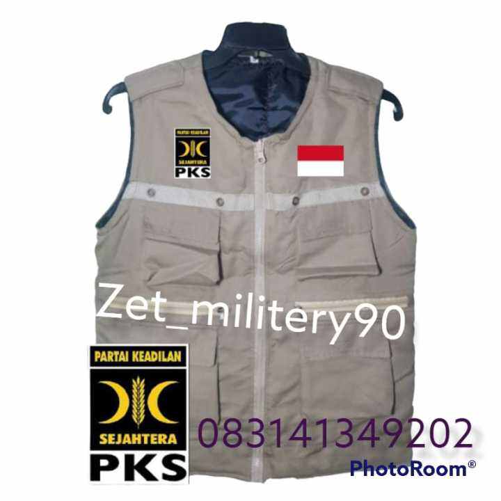 ROMPI PARTAI PKS { PARTAI KEADILAN SEJAHTRA } rompi lapangan // rompi ...