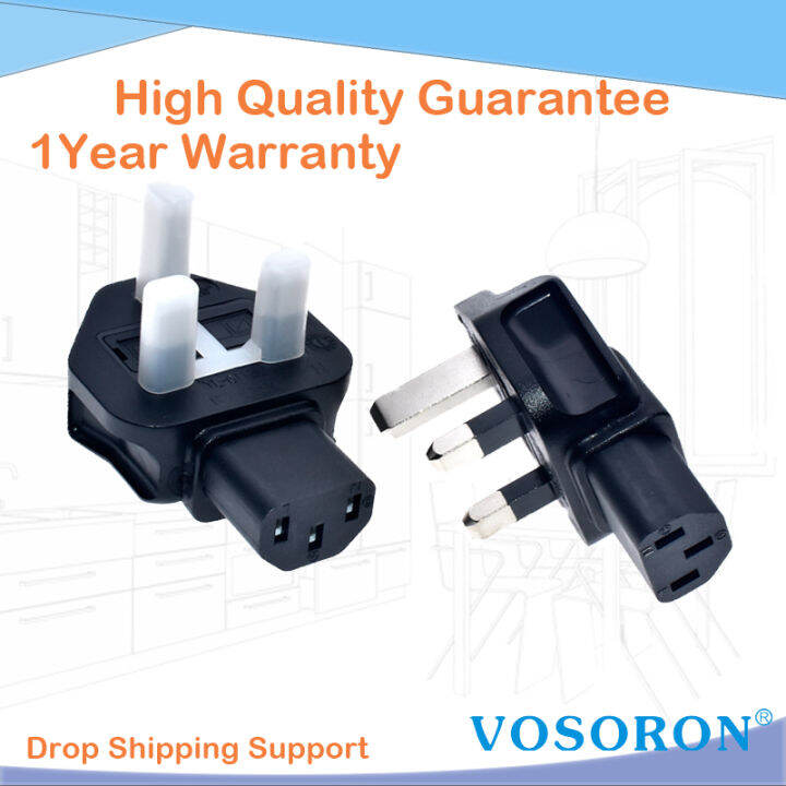 UK To C13 Plug Adapter Wireless Type-G To IEC320-C13 Female Converter ...