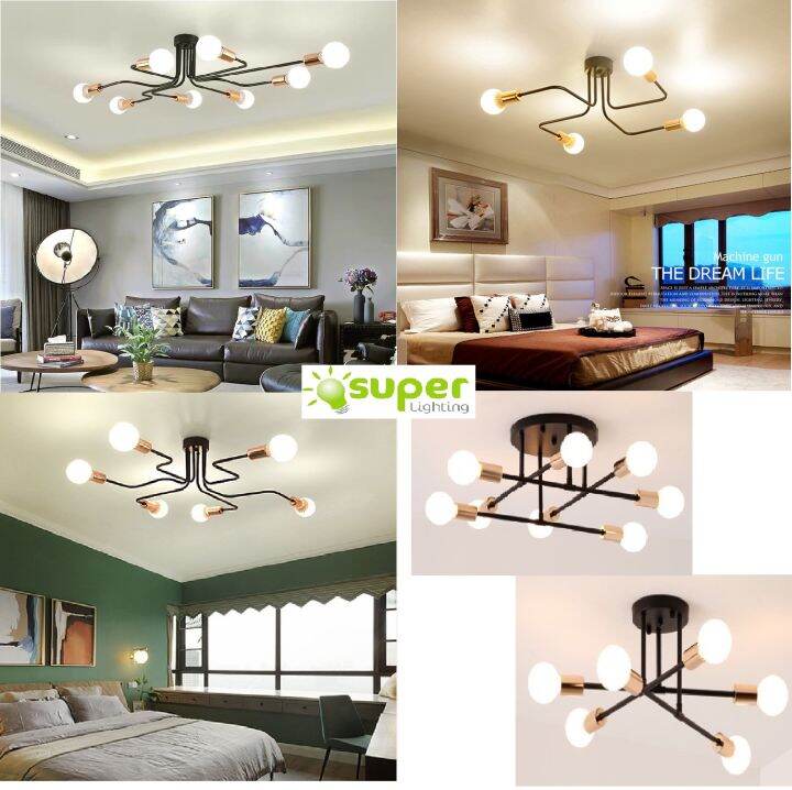 ATTRACTIVE Pipe / Squid Ceiling Lighting Lamp Pendant Lampu Siling ...
