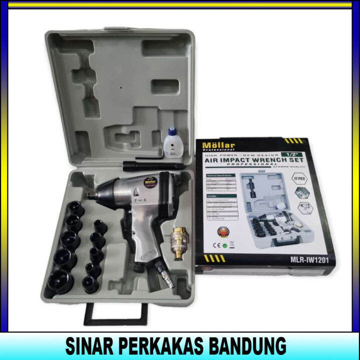 Air Impact Wrench Set 1/2 inch Alat Buka Pasang Baut angin 1/2 inch ...