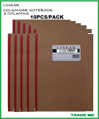 LINEAR COLUMNAR NOTEBOOK 3 COLUMNS-10PCS/PACK | Lazada PH