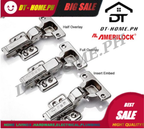 AMERILOCK Concealed Hinges Regular for Cabinet DIY C1.C2.C3 (1 PAIRS ...
