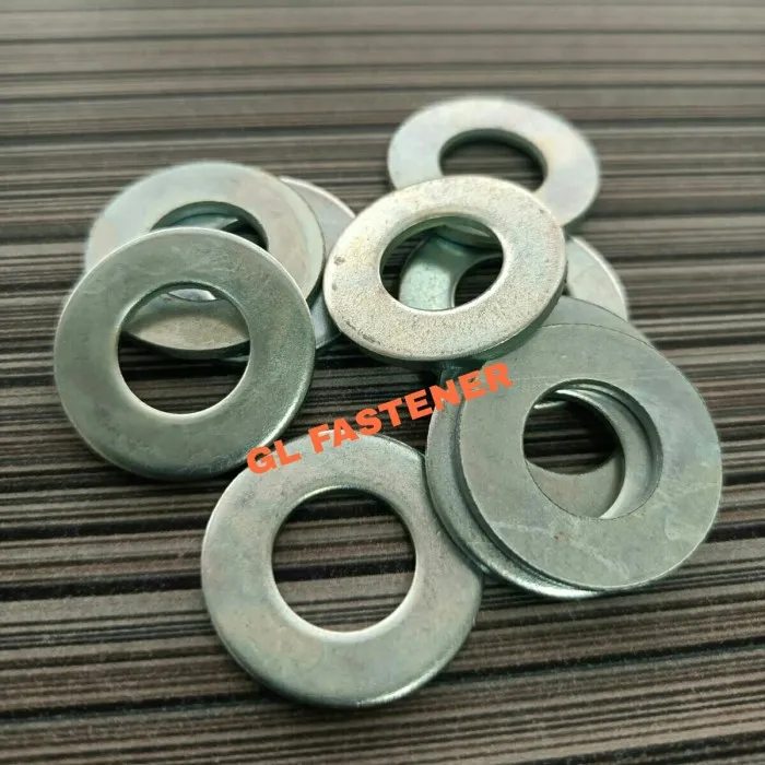 Ring Plat M12 Putih Galvanis / WP / Washer Plat / Besi / Flat Washer ...