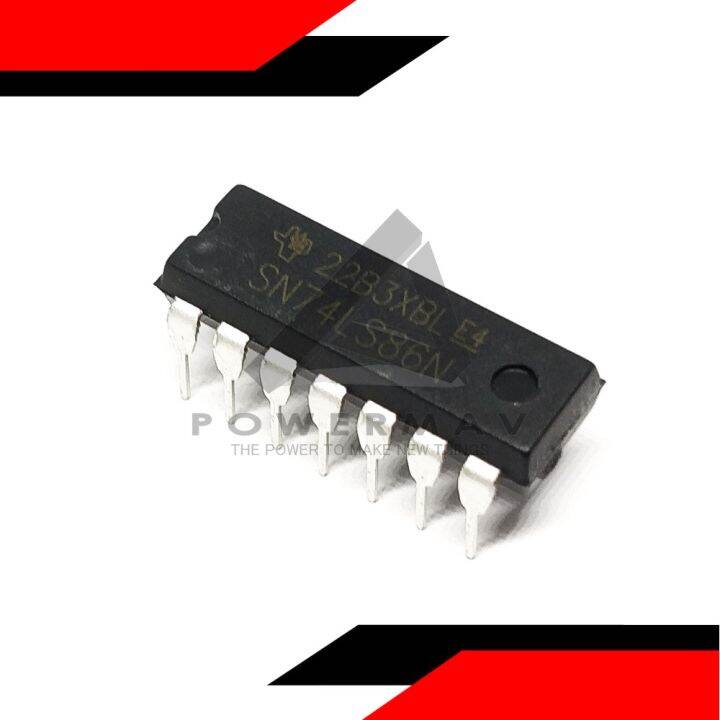 original 74ls86 xor dip ic 7486 sn74ls86n sn74ls86 X OR XOR Gate Quad ...