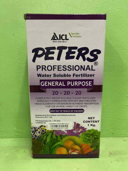 Peters Professional Foliar Fertilizers 20-20-20 1 kilo original ...