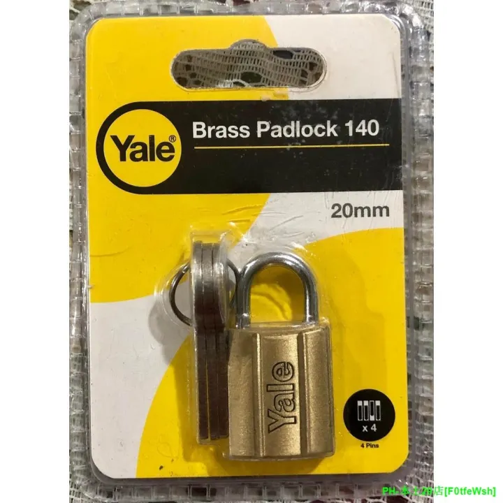 Yale Brass Padlock V140 (available in 20mm 25mm 30mm 40mm 50mm 60mm and 70mm) | Lazada PH